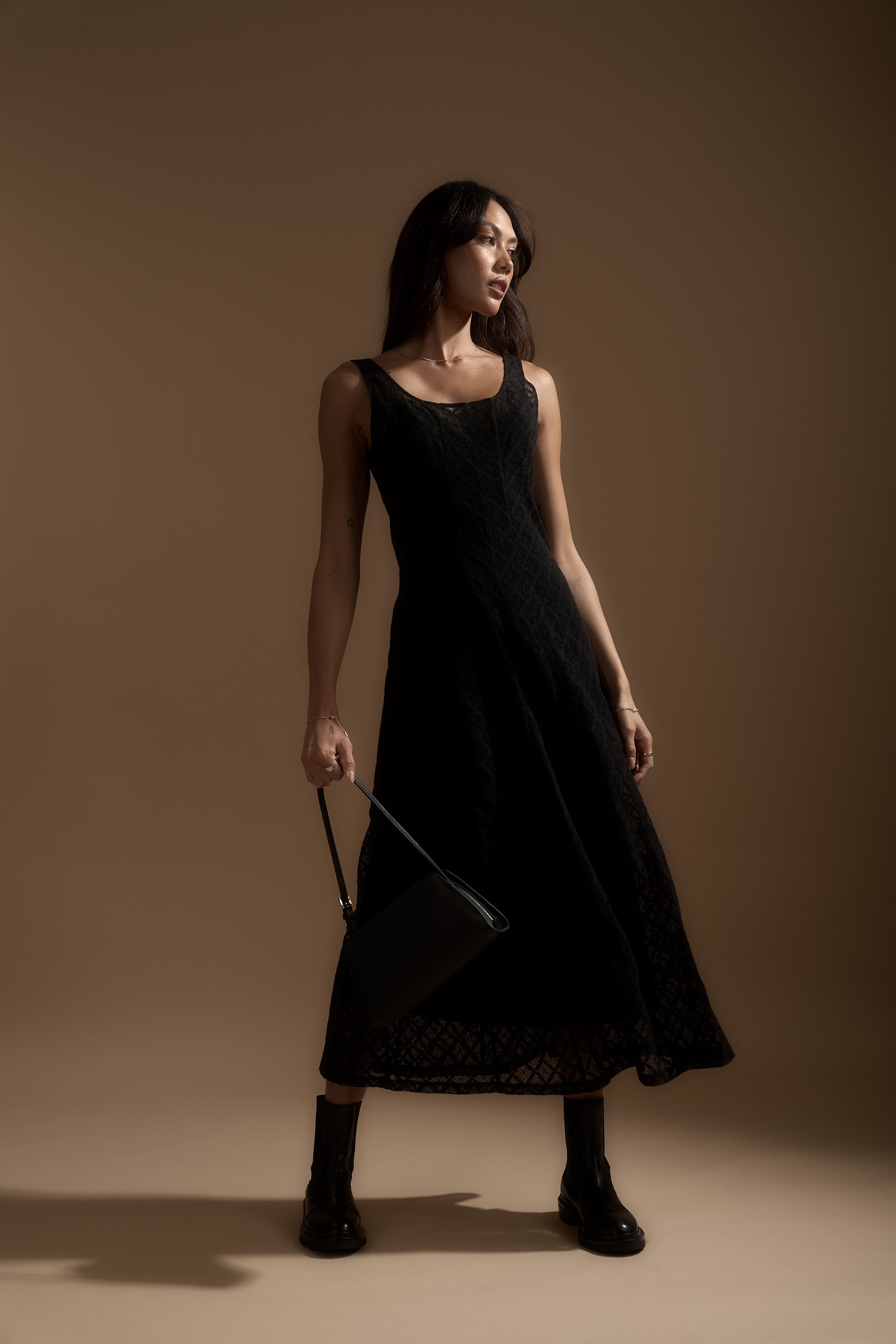 Shop Tabitha Lace Dress (Black) | Max